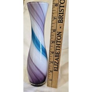 Nasco | Accents | Vintage Blown Art Glass Bud Vase Nasco Japan Blue ...